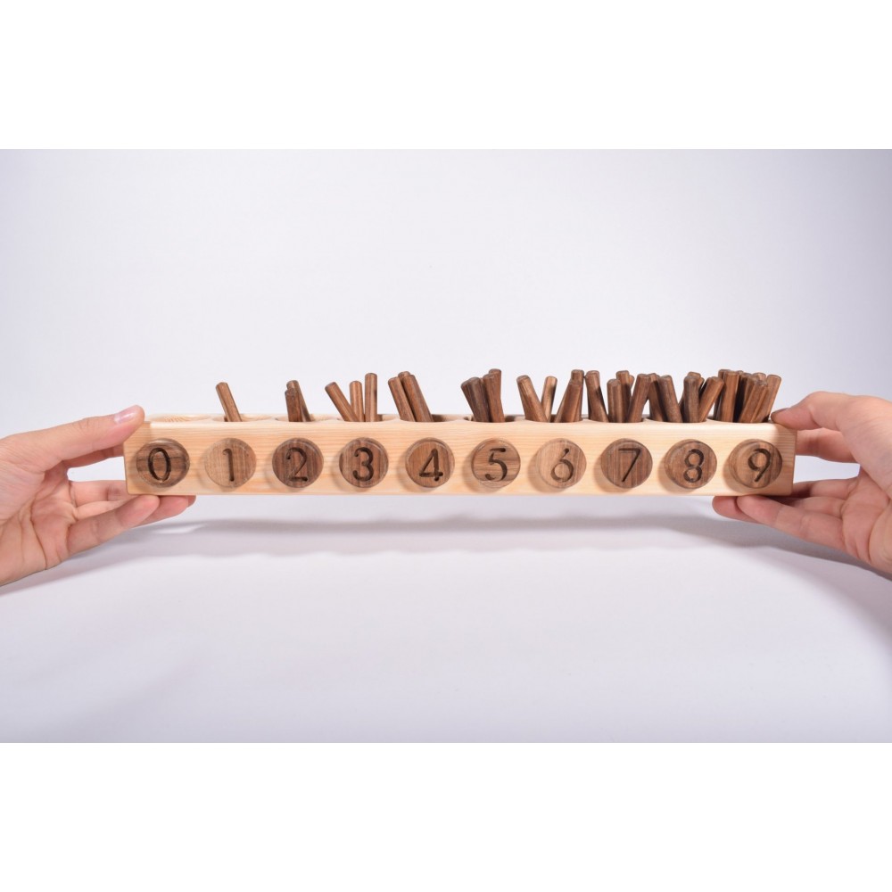 Wooden Number Sticks 2 (Montessori Material - Natural Educational Toy)